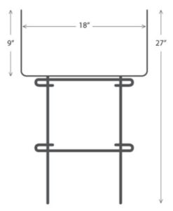 Yard Sign Stands: Stakes, Wires & Goal Posts - Firesprint